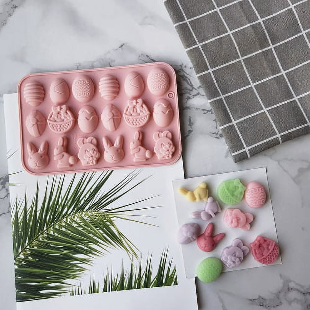 Visland Easter Mold Easter Egg Mold Rabbit Mould Resin Chocolate Mold ...