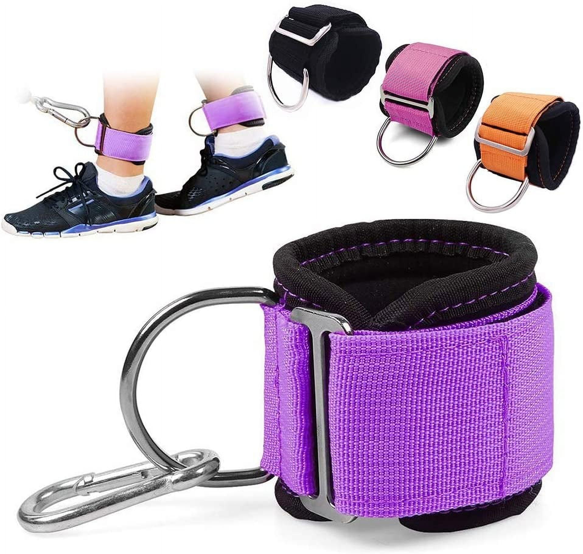 Visland Adjustable Fitness Ankle Strap, Nylon D-Ring Cable Machine ...