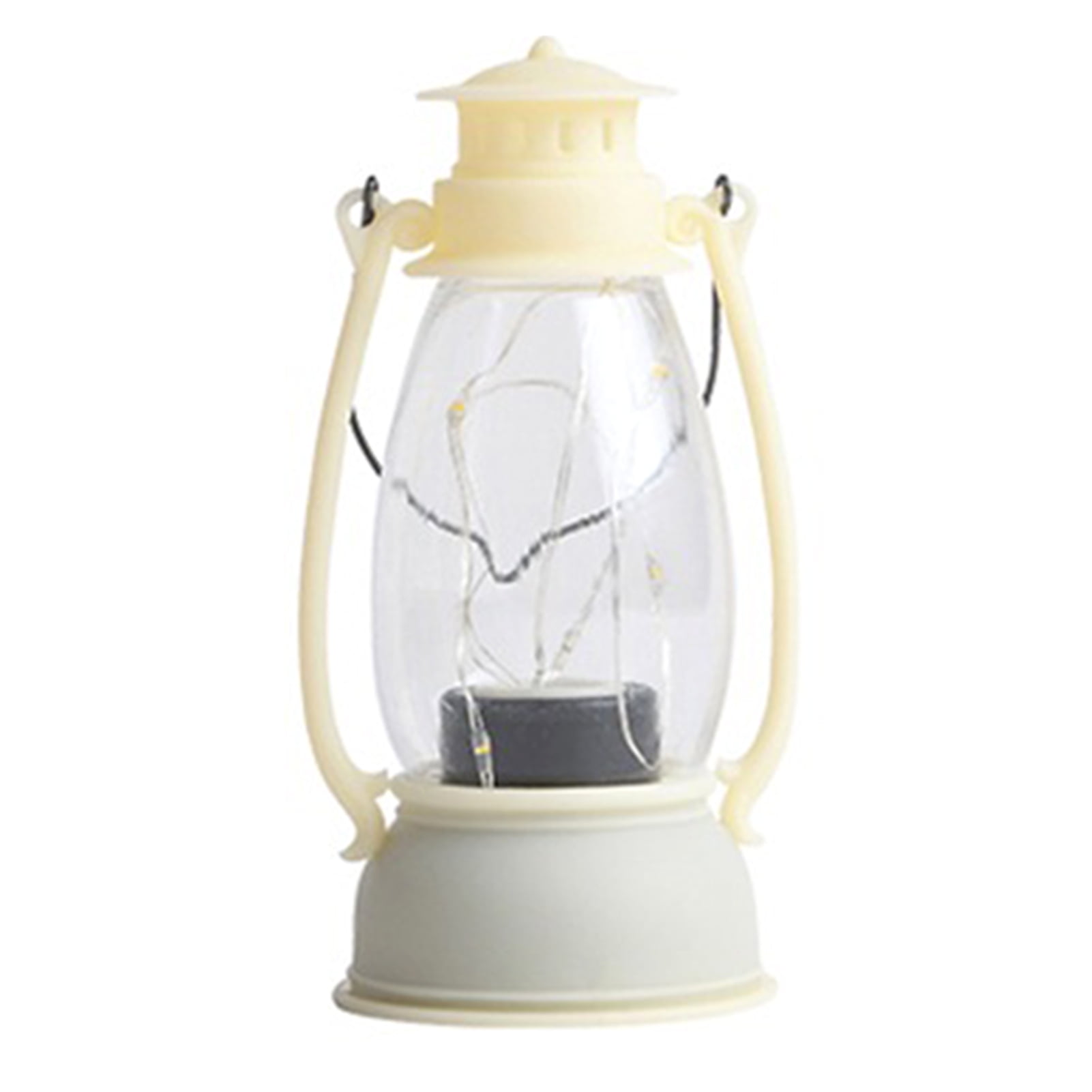 Visland Flameless Led Vintage Lantern, Outdoor Hanging Plastic Lantern ...