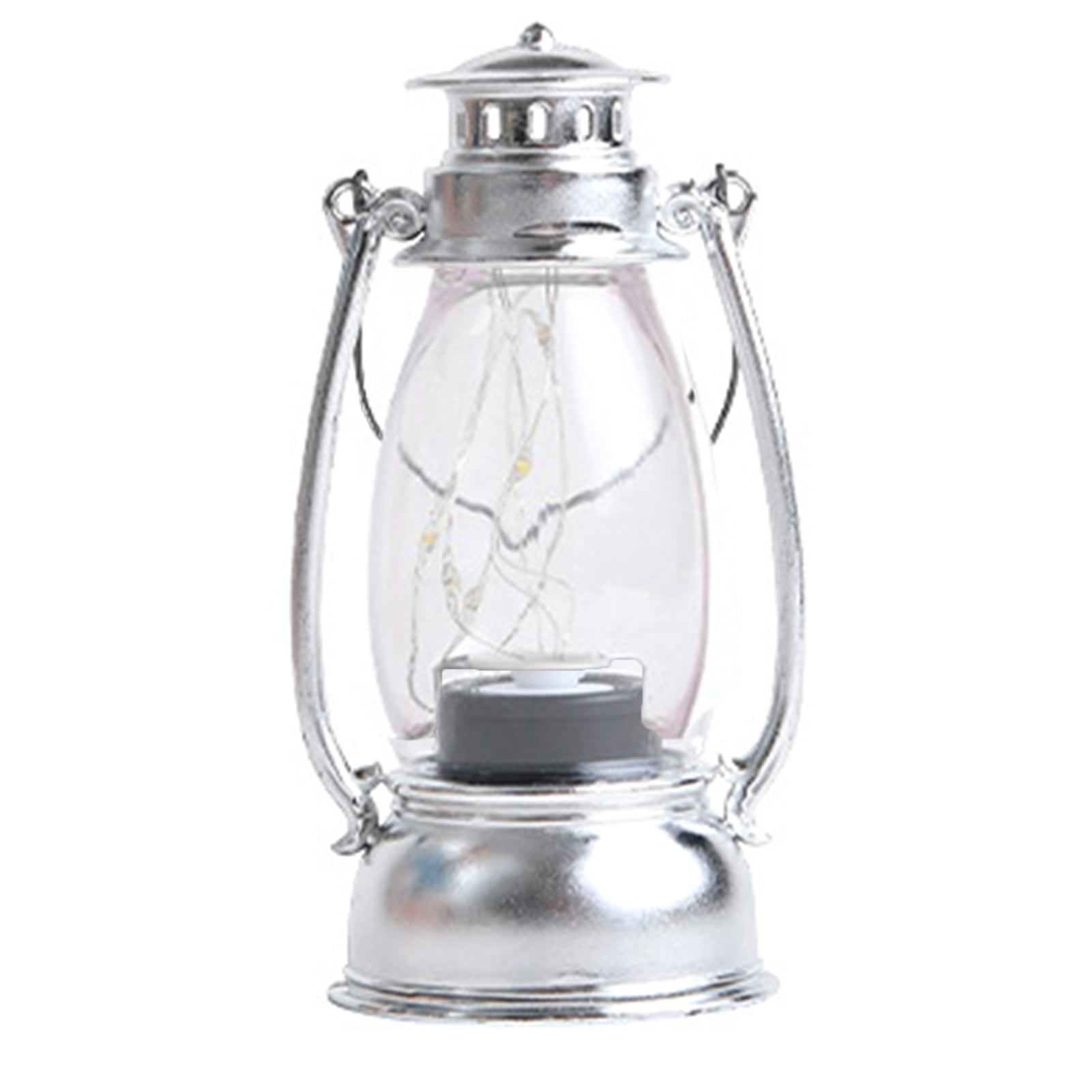 Visland Flameless Led Vintage Lantern, Outdoor Hanging Plastic Lantern ...