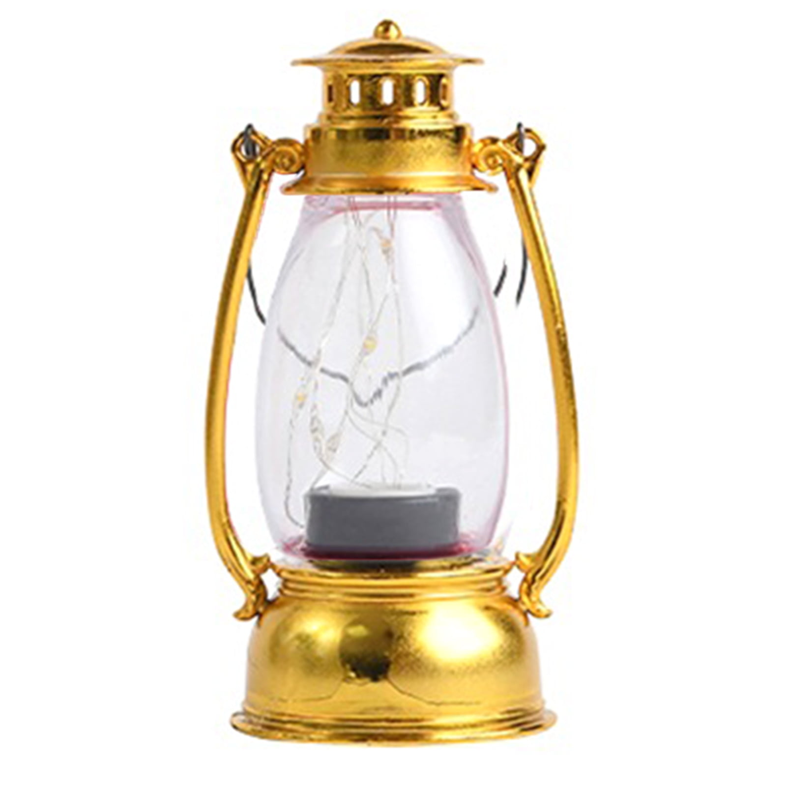 Visland Flameless Led Vintage Lantern, Outdoor Hanging Plastic Lantern ...