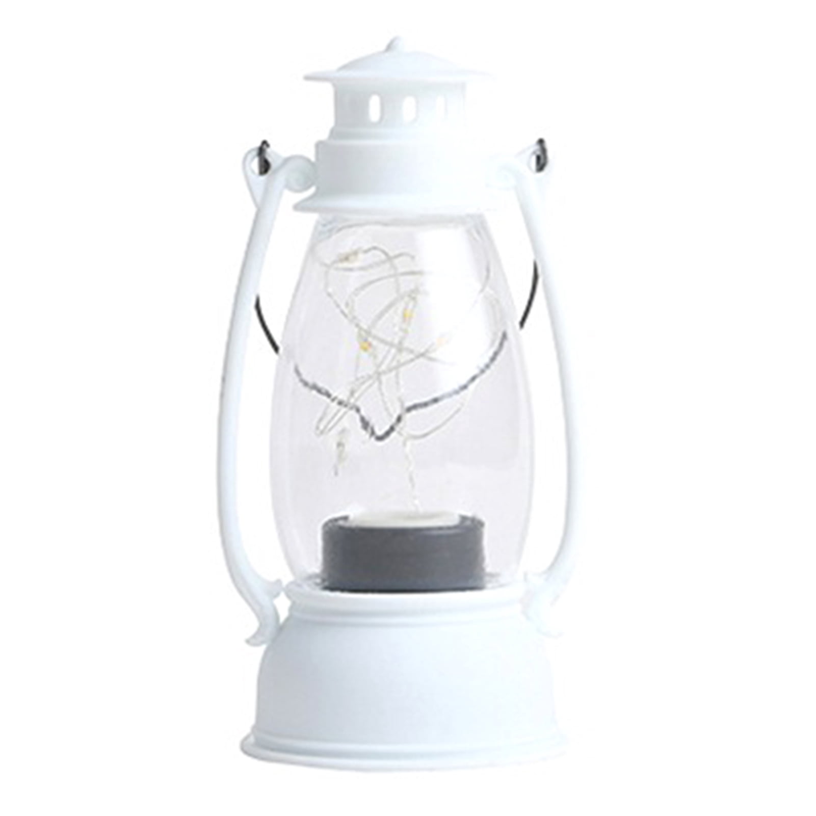 Visland Flameless Led Vintage Lantern, Outdoor Hanging Plastic Lantern ...