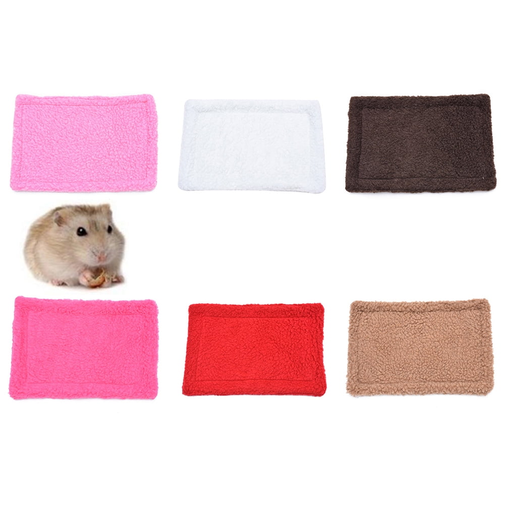Visland Hamster Guinea Pig Warm Bed Mats Soft Plush Hamster Pad Mats ...