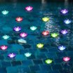 Visland Solar Powered Lotus Lamp, Floating Pool Lights, EVA Material ...