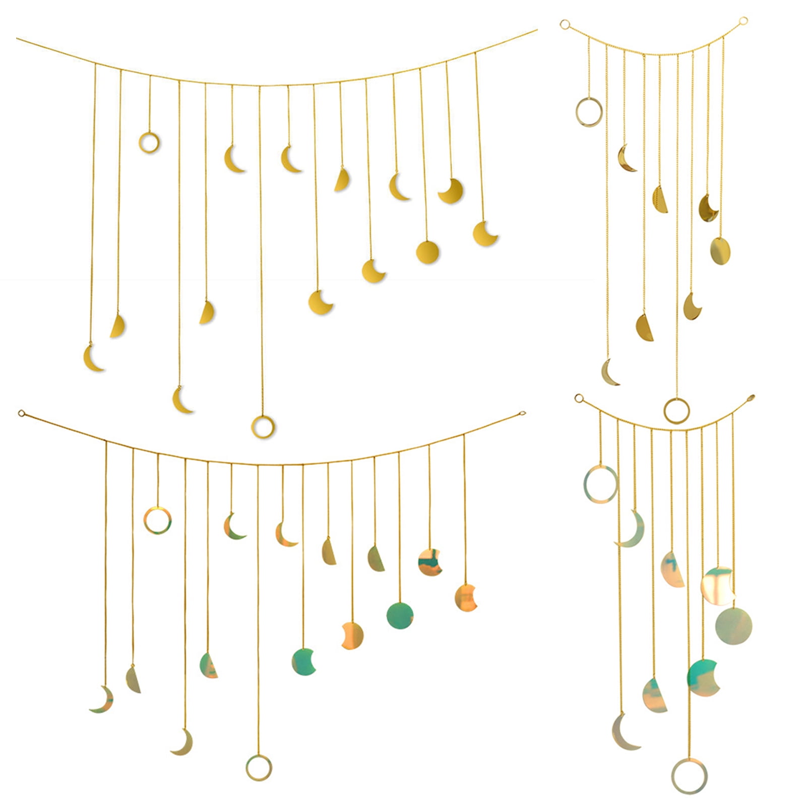 Visland Moon Phase Wall Hanging Moon Decor Moon Wall Decor Wall Art ...