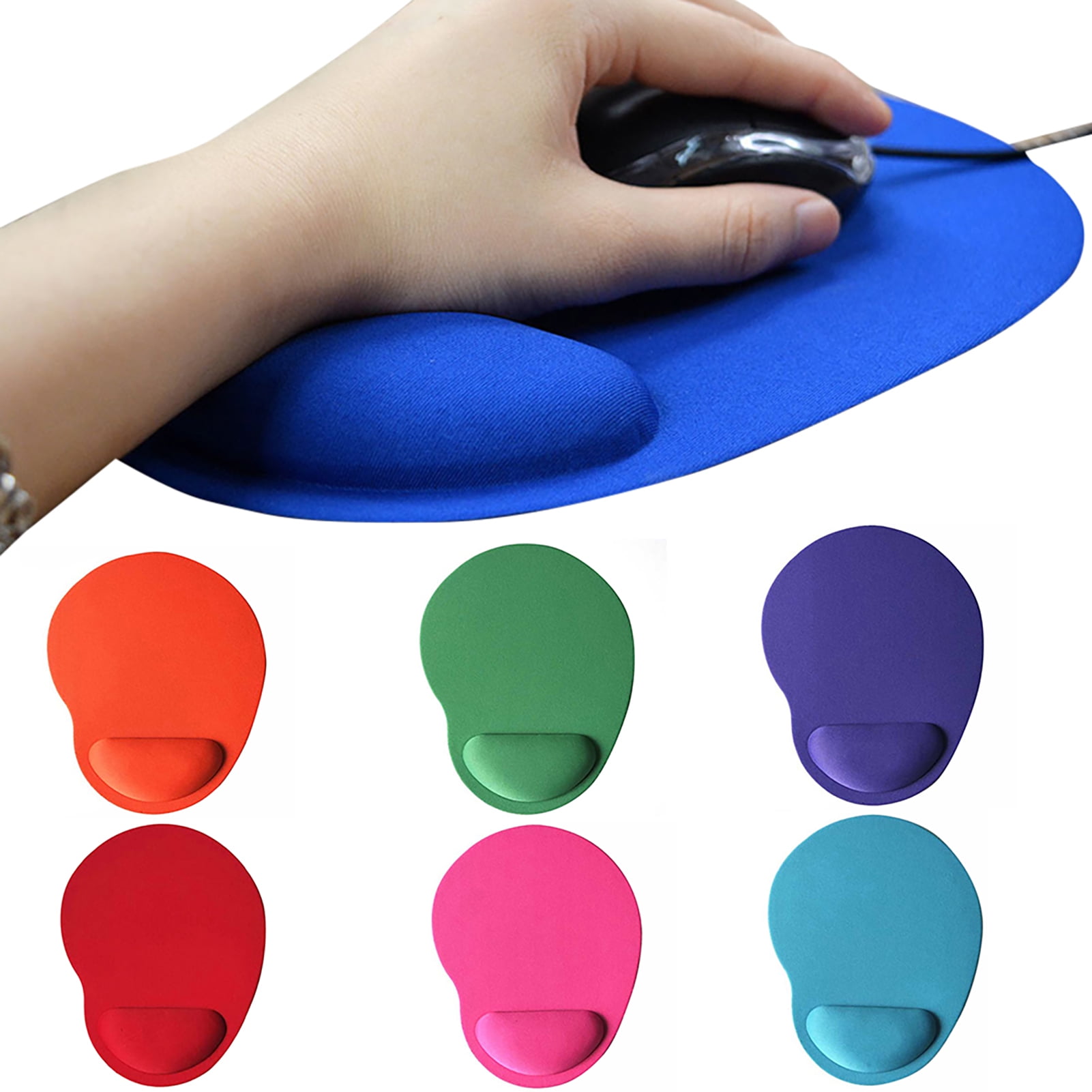 Visland Ergonomic Mouse Pad with Gel Wrist Rest, Non-Slip EVA Base ...