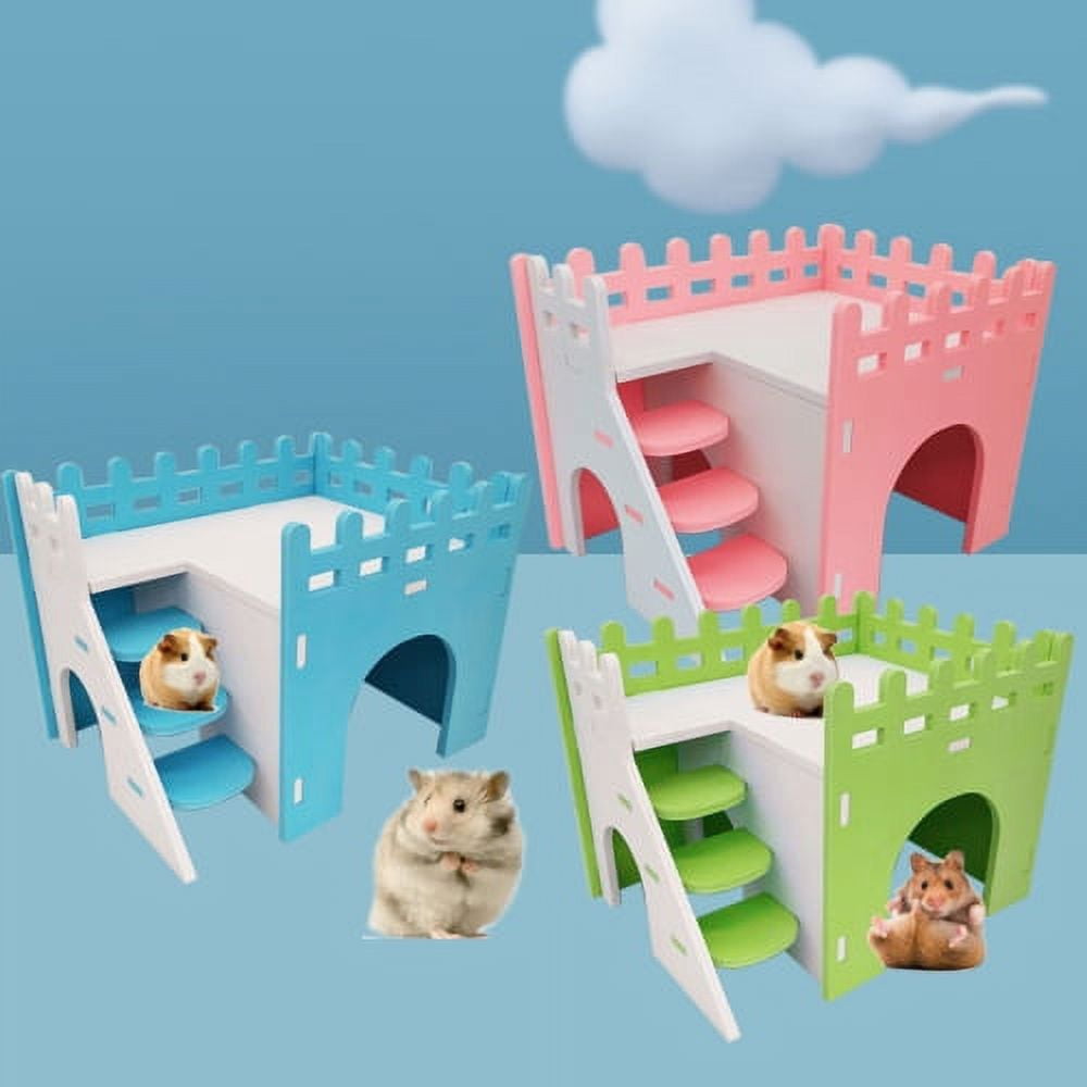 Visland PVC Hamster House, Small Animal Hideout Hamster House with ...