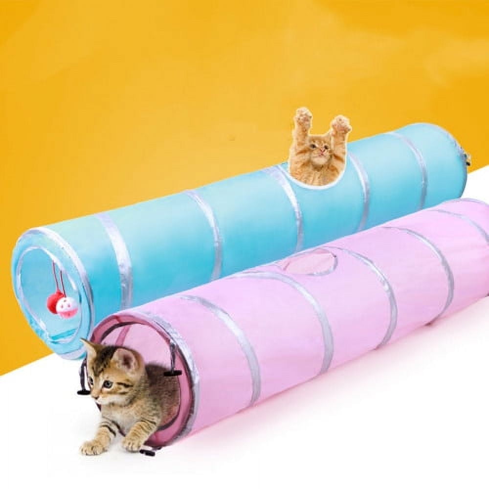 Visland Pet Cat Tunnel Tube Cat Toys Collapsible, Cat Training Tunnels ...