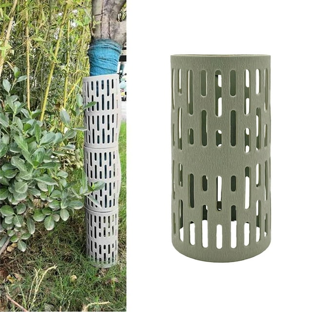 Visland Plastic Tree Trunk Protectors, Nursery Mesh Tree Bark Protector ...