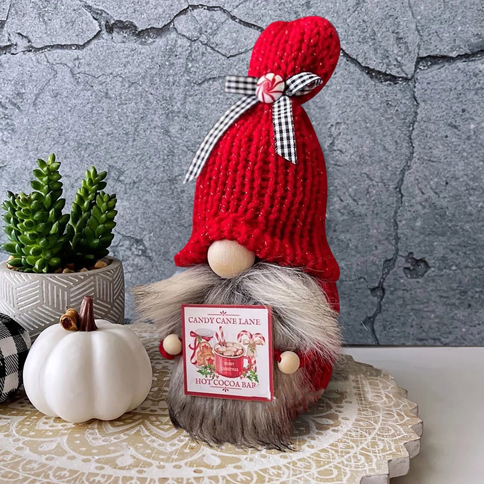 Visland Plush Gnomes,Christmas Kitchen Decorations Handmade Plush Tomte ...