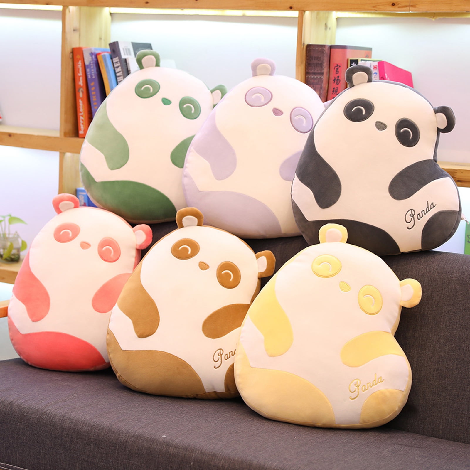 Visland Plush Panda Bear Hugging Pillows Stuffed Animals Toys Cute ...
