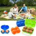 Visland Portable Egg Storage Box - 2/4/6/12 Eggs Case Carrier Tray ...