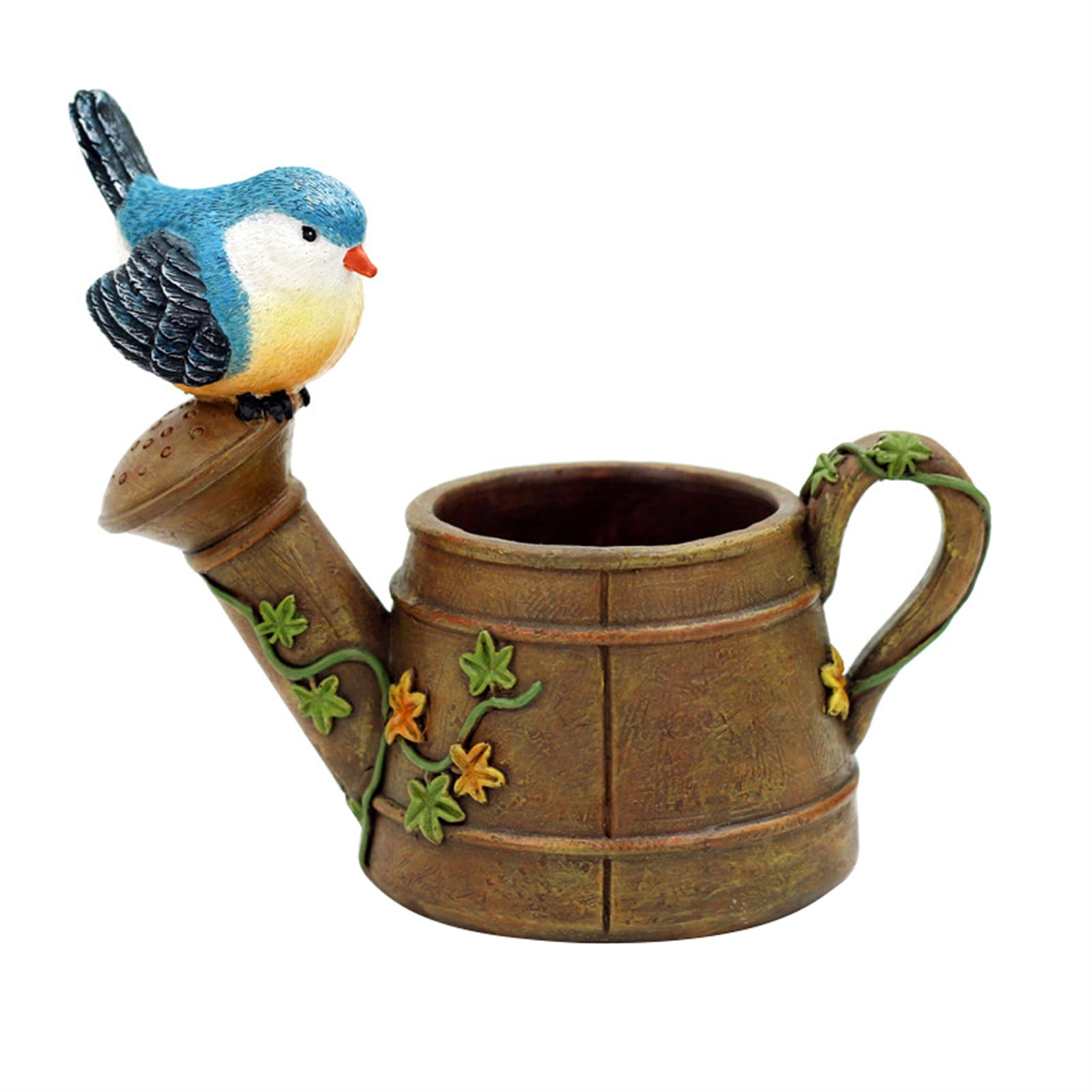 Visland Shower Pot Cute Bird Stute Planter, Flower and Succulent Plant ...