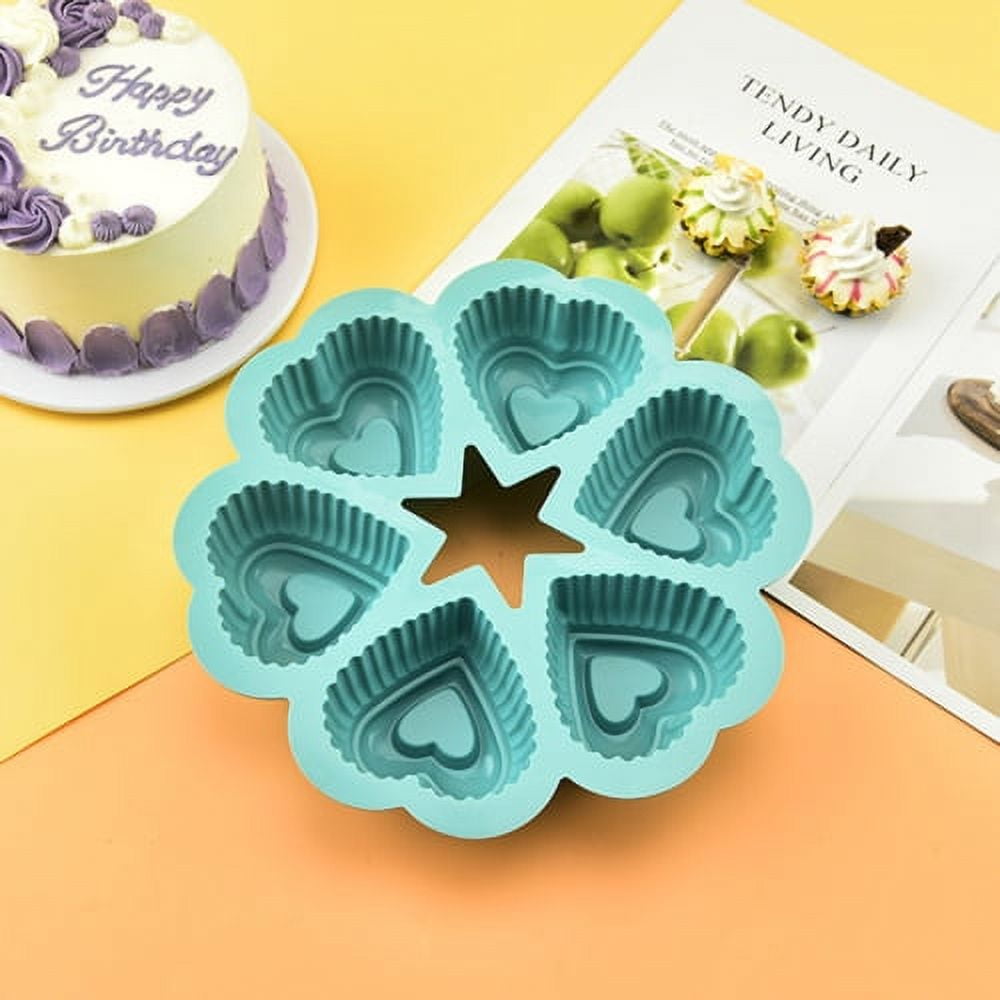 Visland Silicone Cupcake Baking Cups, Non-Stick Heat Resistant Cake ...