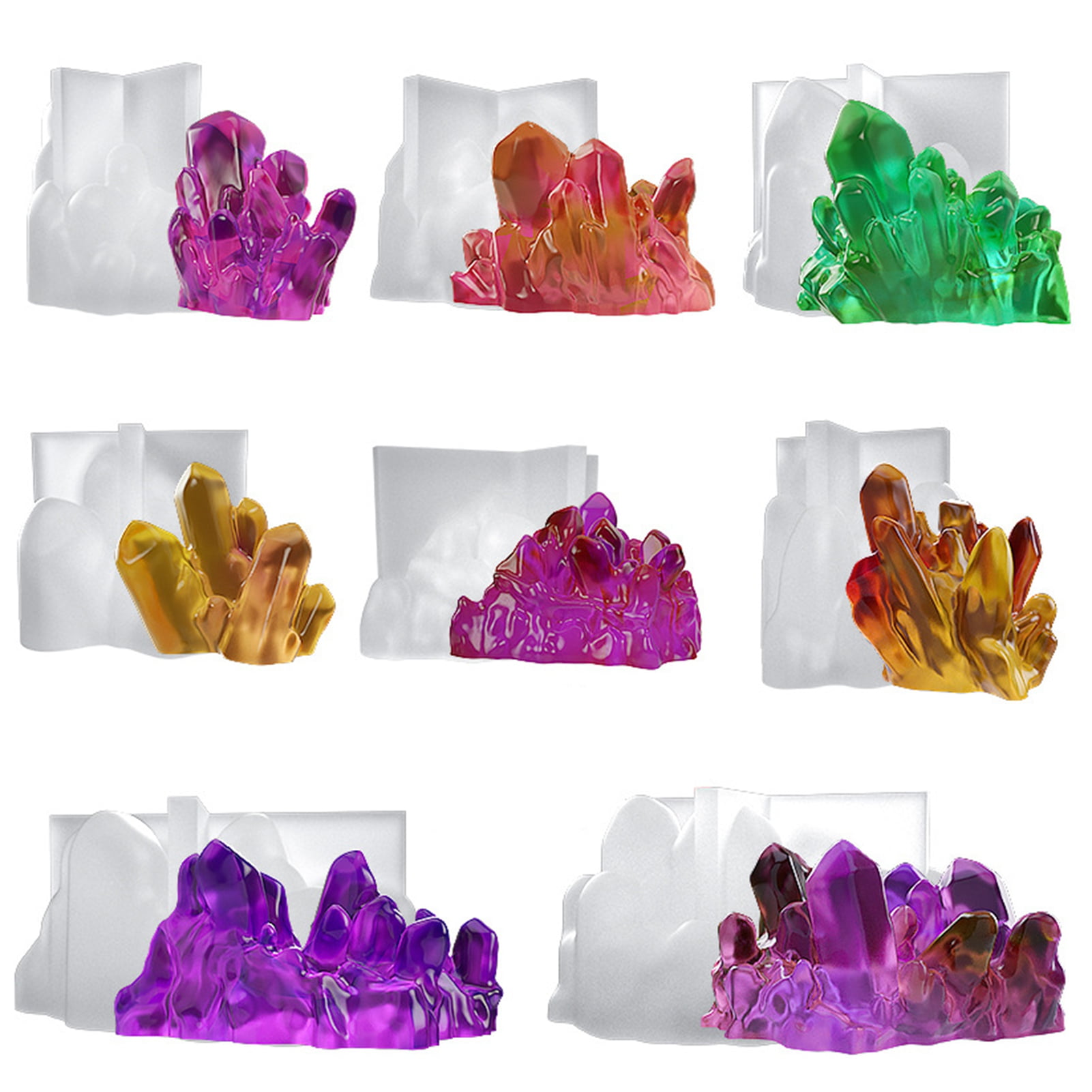 Visland Silicone Mold Reusable Irregular Shape Non-stick Heat Resistant ...