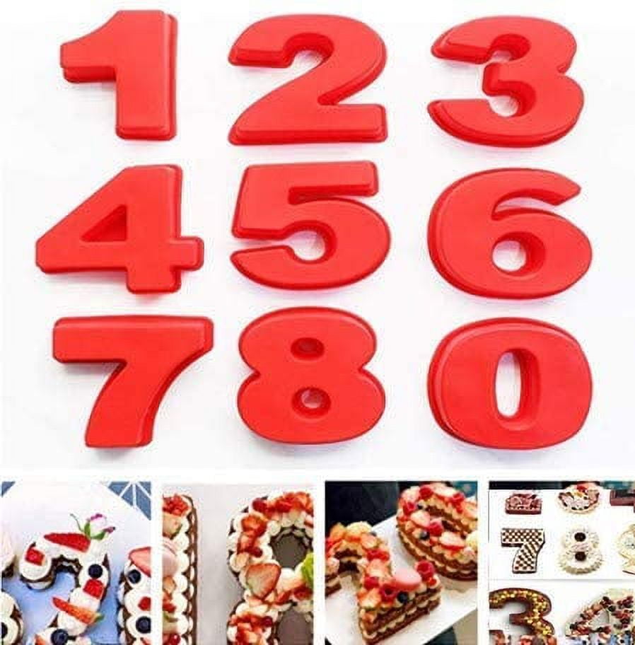 Visland Silicone Number Cake Mold 0-8 DIY Baking Cake Mould Tools for ...