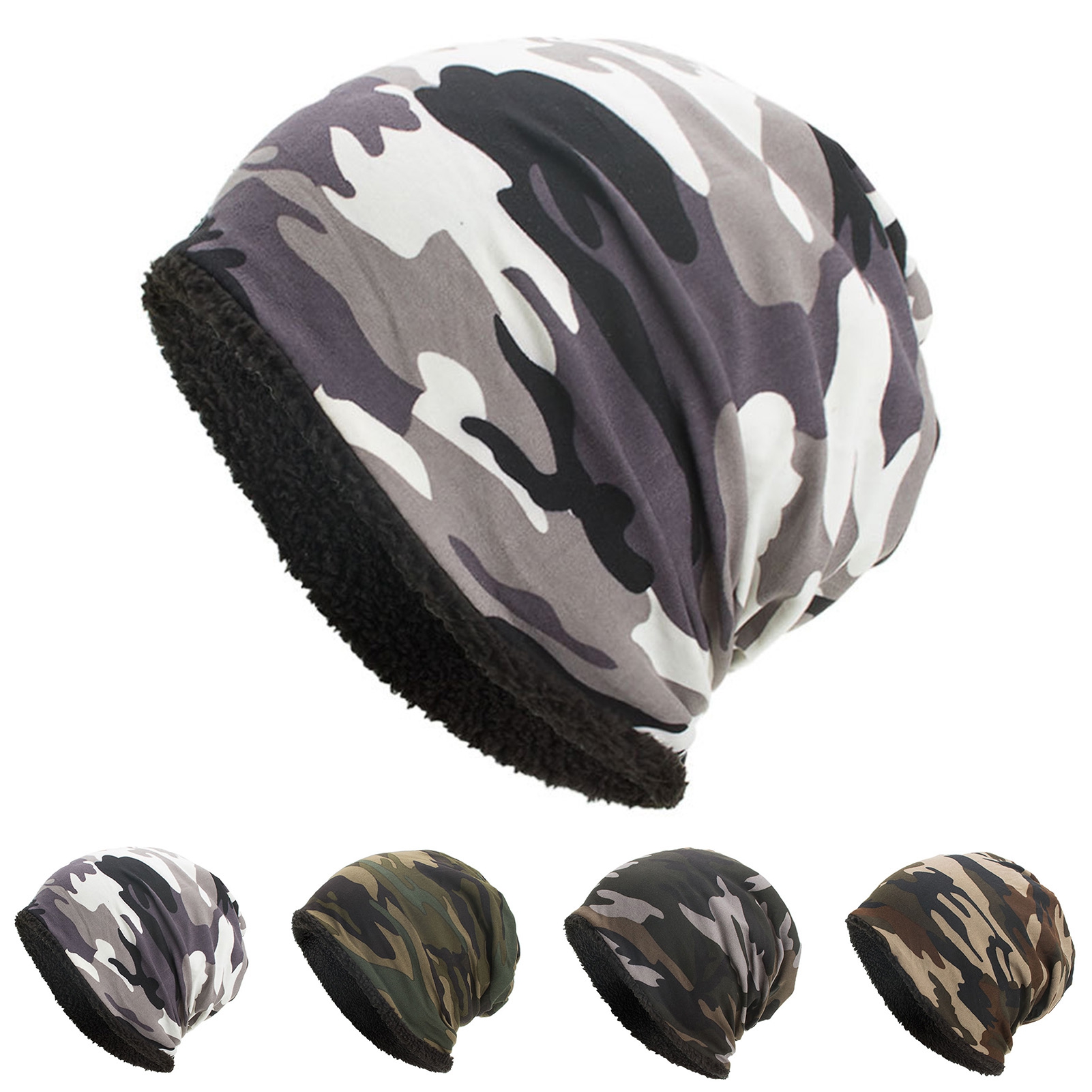 Visland Slouchy Beanie for Men Womne Winter Hats for Guys Cool Beanies ...