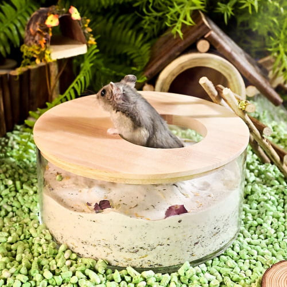 Visland Small Animal Sand-Bath Box -Transparent Acrylic Pets Sand Bath ...
