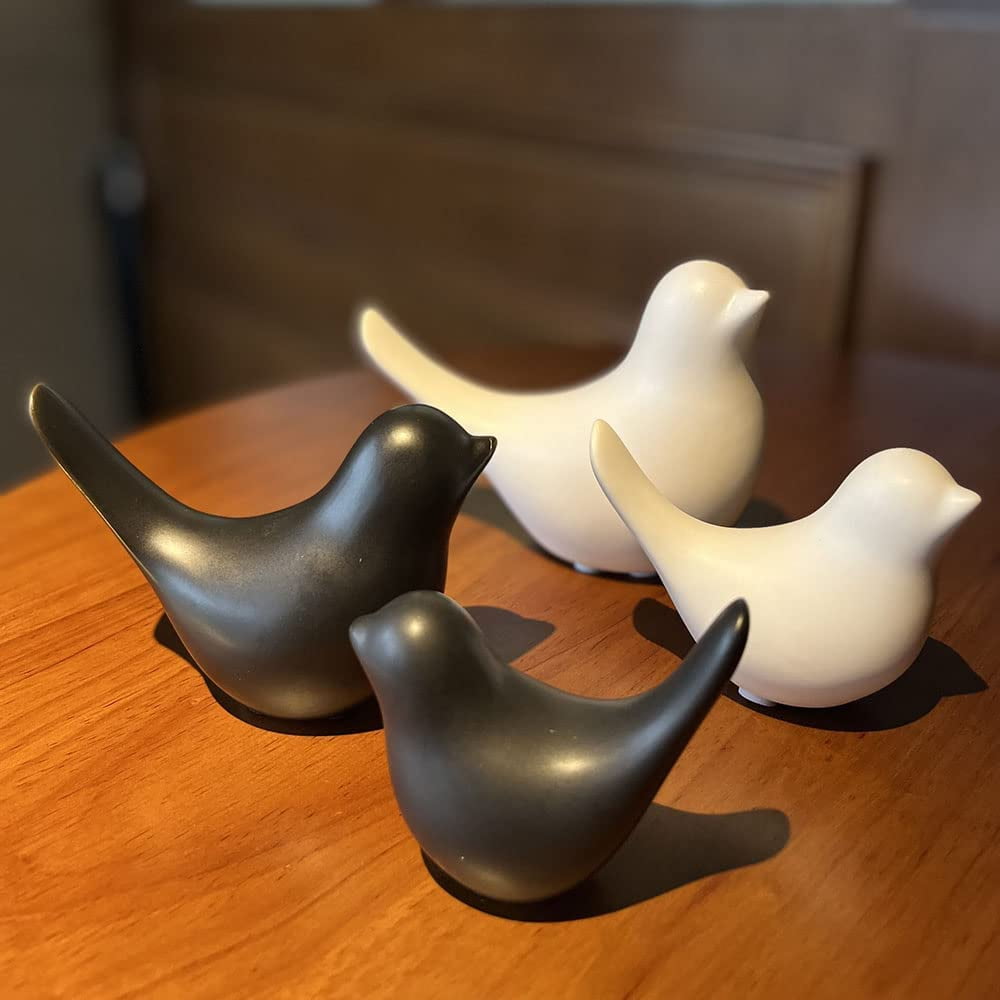 Visland Small Animal Statues Home Decor Modern Style Birds Decorative ...