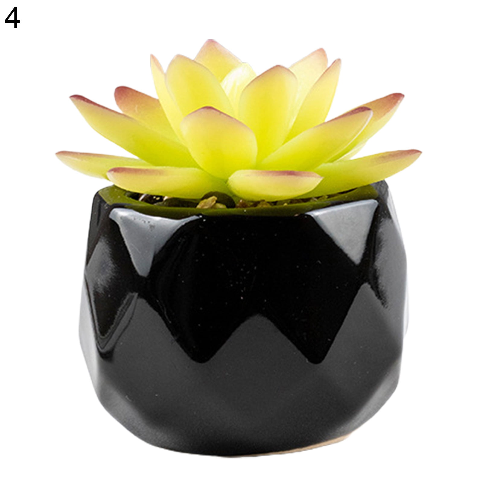 Visland Small Fake Artificial Succulants Plants Mini Succulent Pot ...