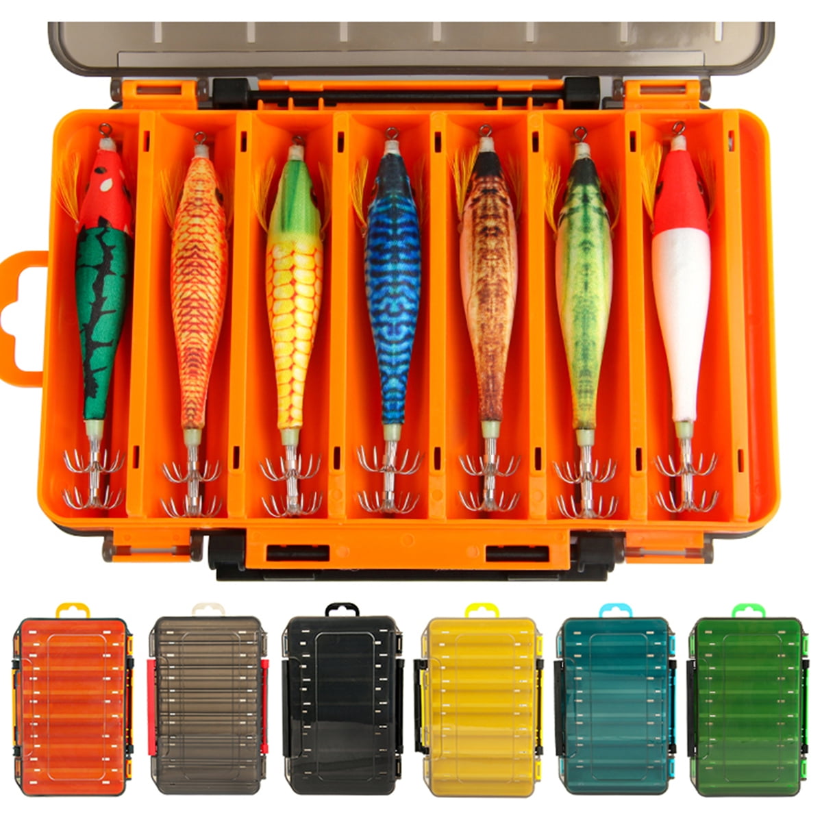 Visland Tackle Boxes Bait Storage Box Fishing-Lure Storage Organizer ...