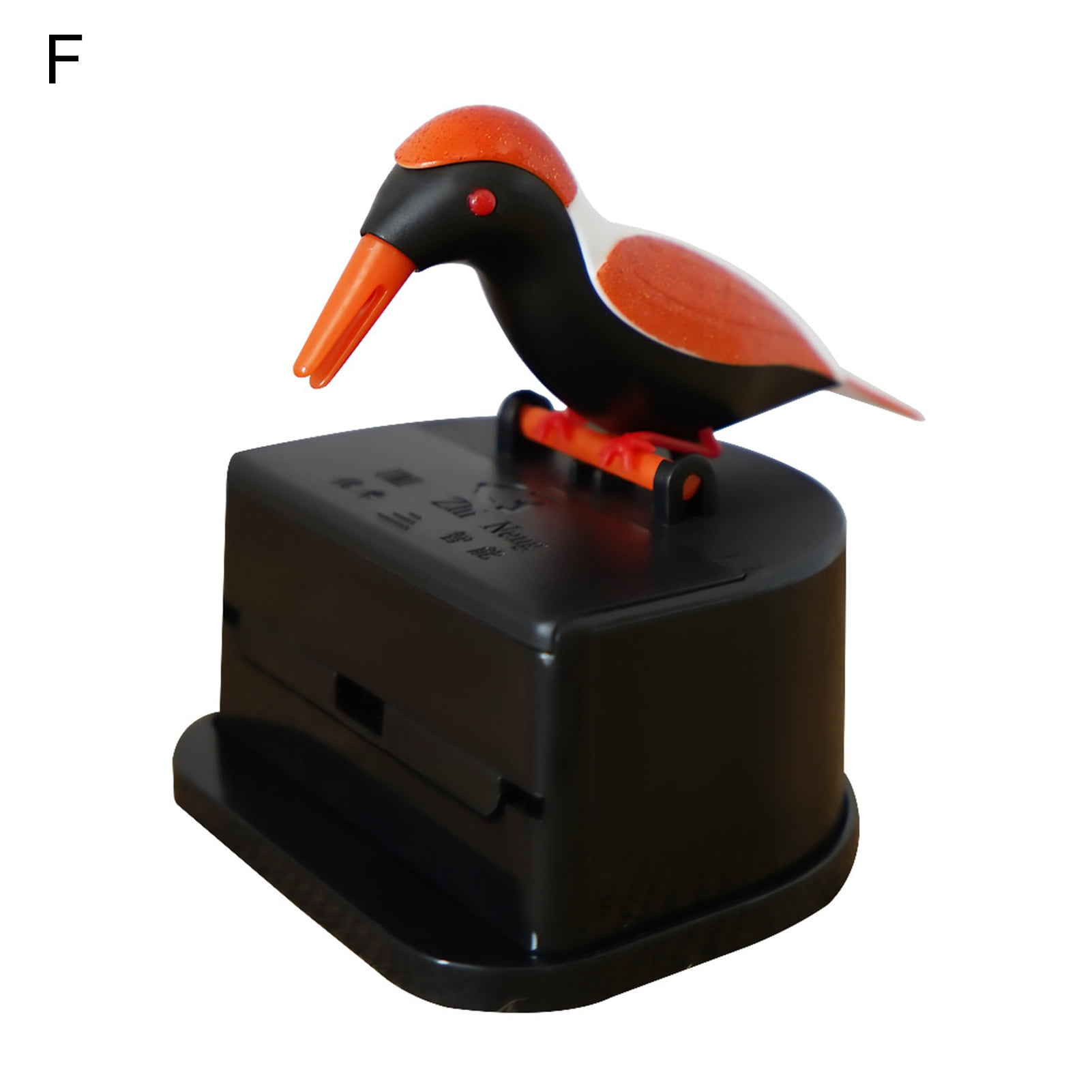 Visland Toothpick Container Clean Push-on Design Large Capacity 3D Bird ...