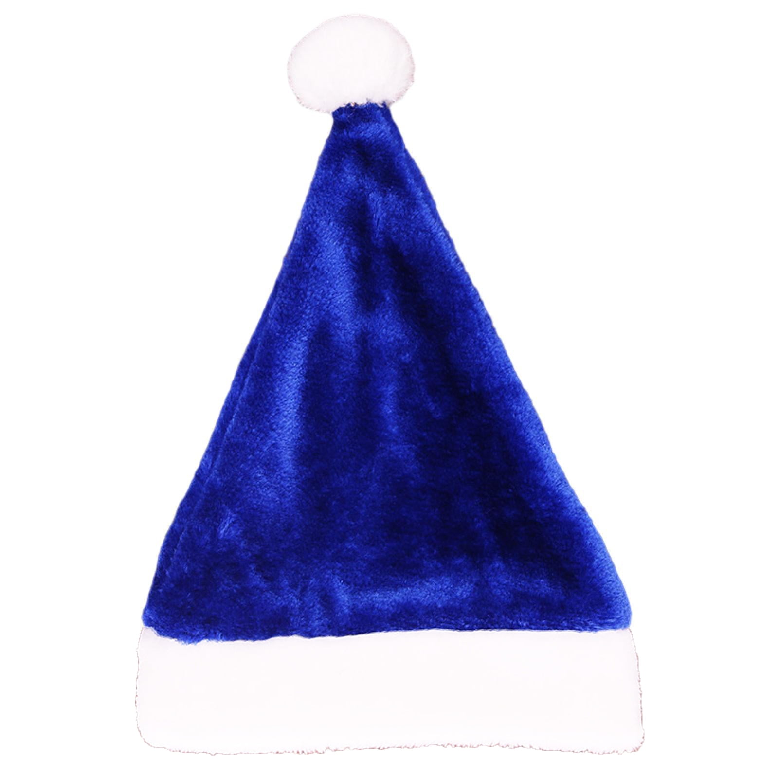 Visland Unisex Christmas Hat, Soft Plush Santa Hat, Thicker Design, Machine-Washable, 11x15 Inch ...