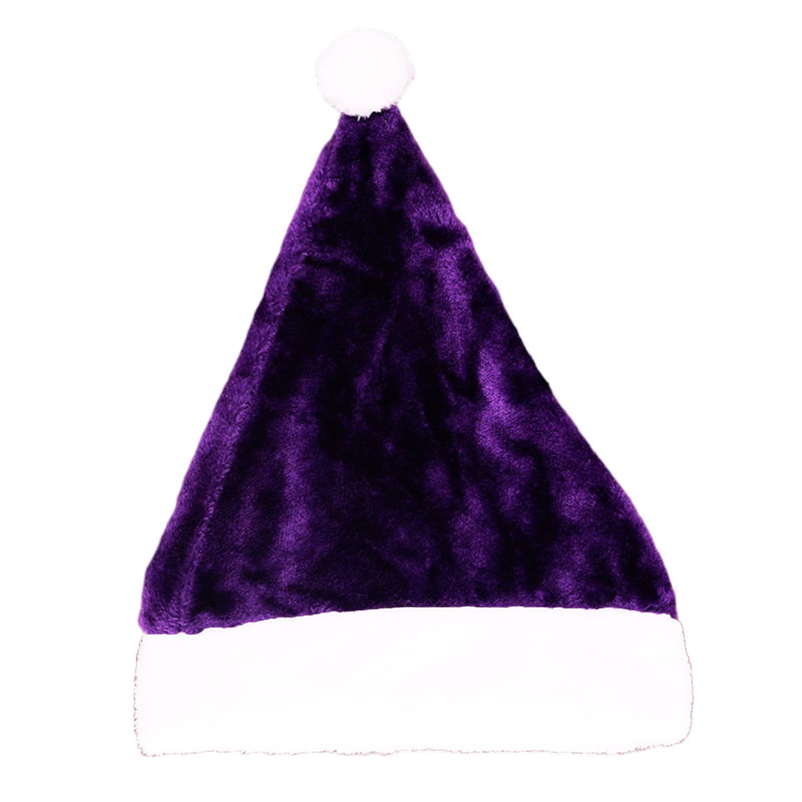 Visland Unisex-Adults Santa Hat, Christmas Hat for Adults Women Men Thicken Xmas Holiday Hat ...