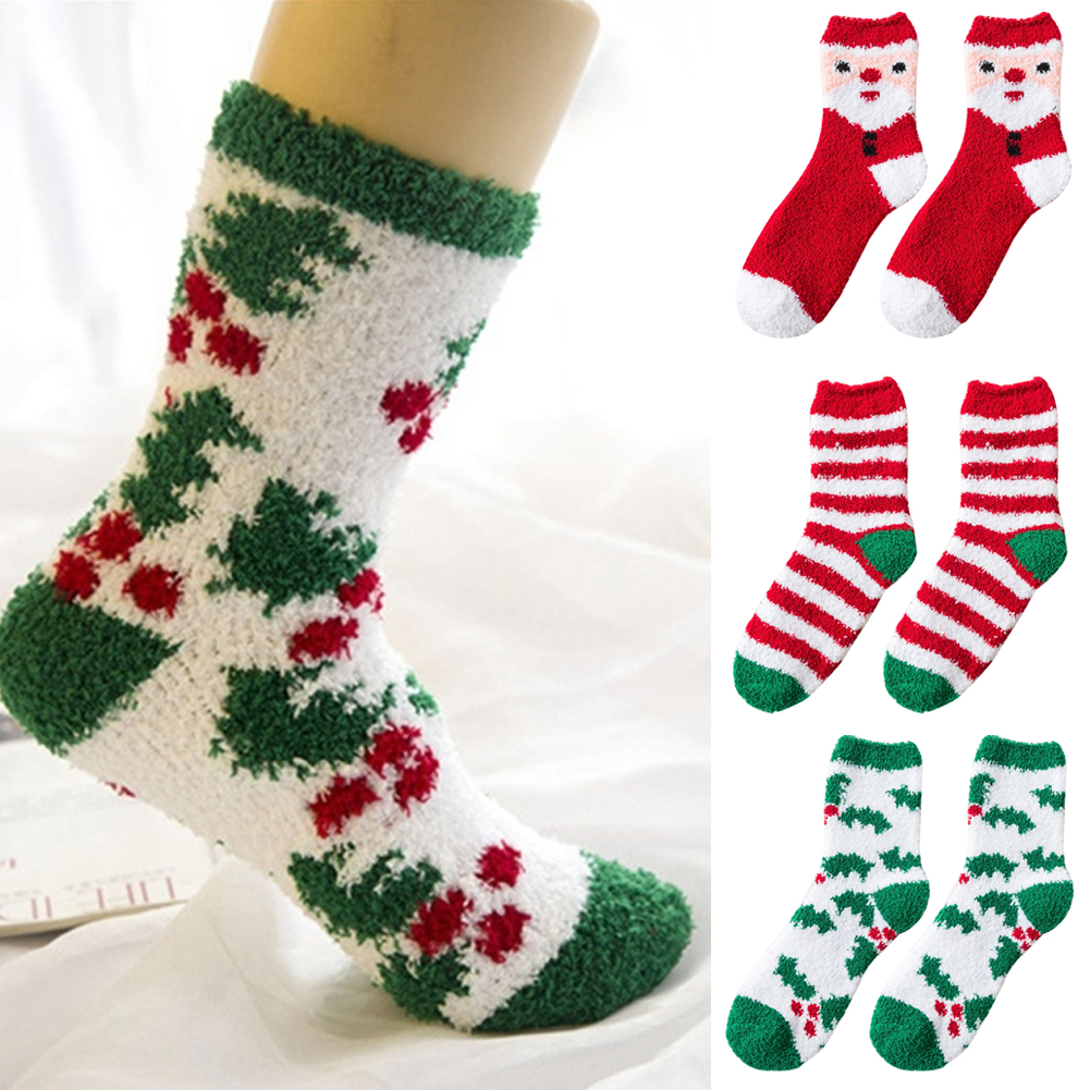 Visland Women Christmas Socks, Fashion Cute Santa Claus Xmas Tree ...