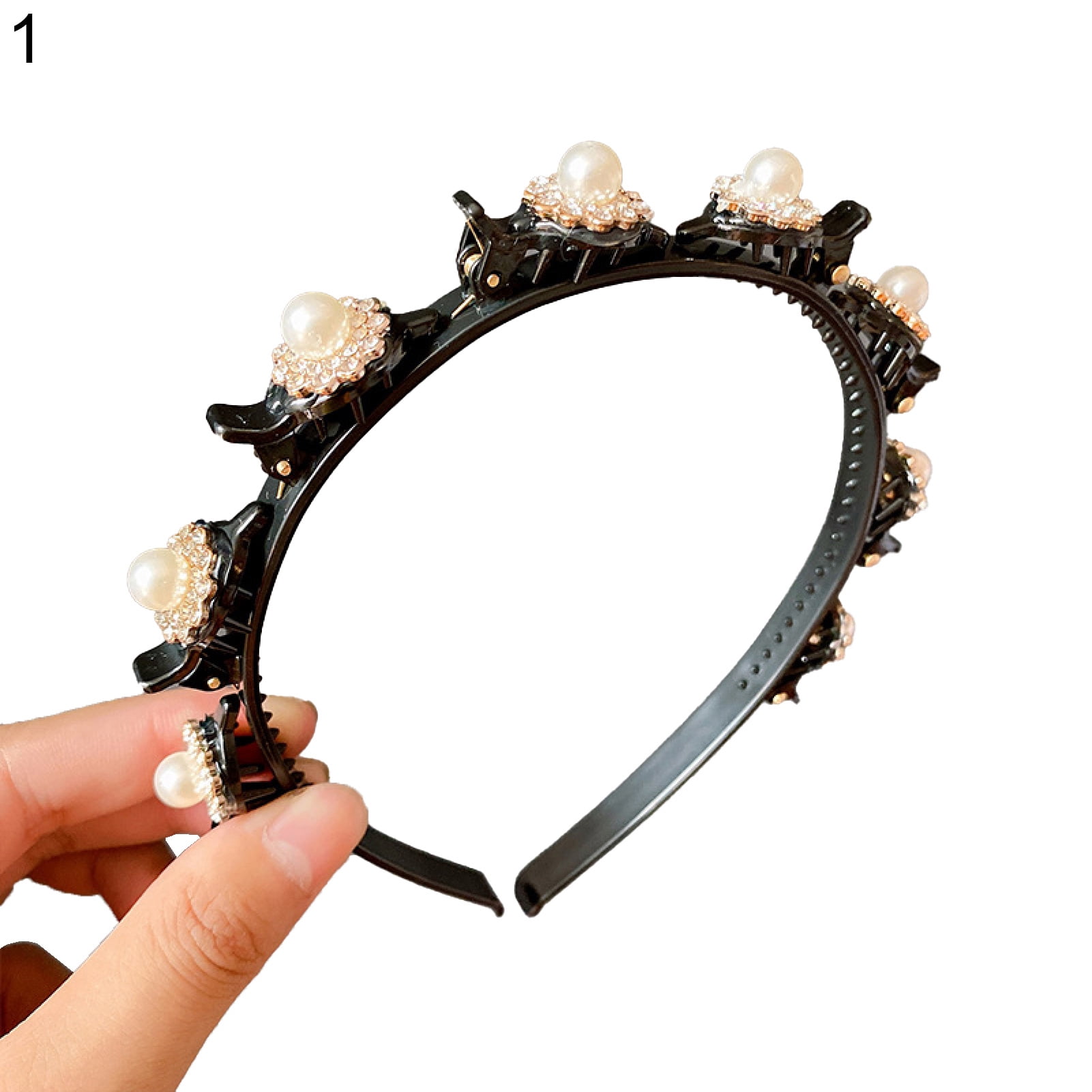 Visland Women Headband, Fashion Elegant Resin Faux Pearl Non-Slip ...