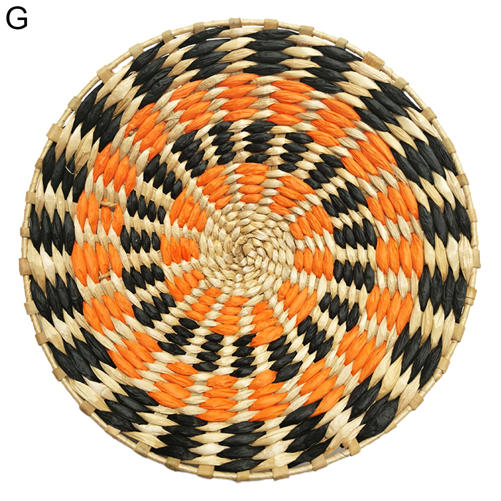 Visland Woven Wall Hanging Decor Rustic Straw Decoration, Set of 3 ...