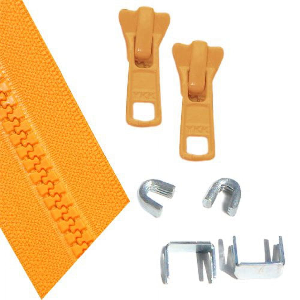Vislon Chain Zipper Papaya 5VS 9/16" - YKK #5 Molded Plastic Chain One ...