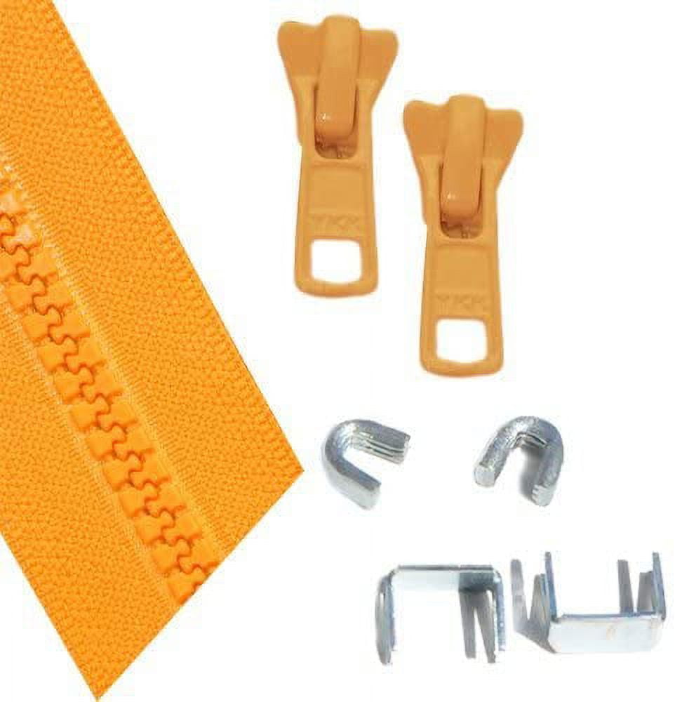 Vislon Chain Zipper Papaya 5VS 9/16" - YKK #5 Molded Plastic Chain One ...