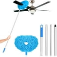 "Vislone Microfiber Ceiling Fan Duster with Extendable Handle 13""-49.7 ...