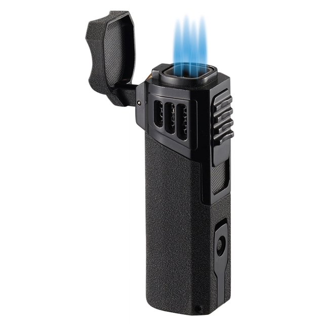 Visol Capitan Quad Flame Torch Lighter - Black Crackle - Walmart.com