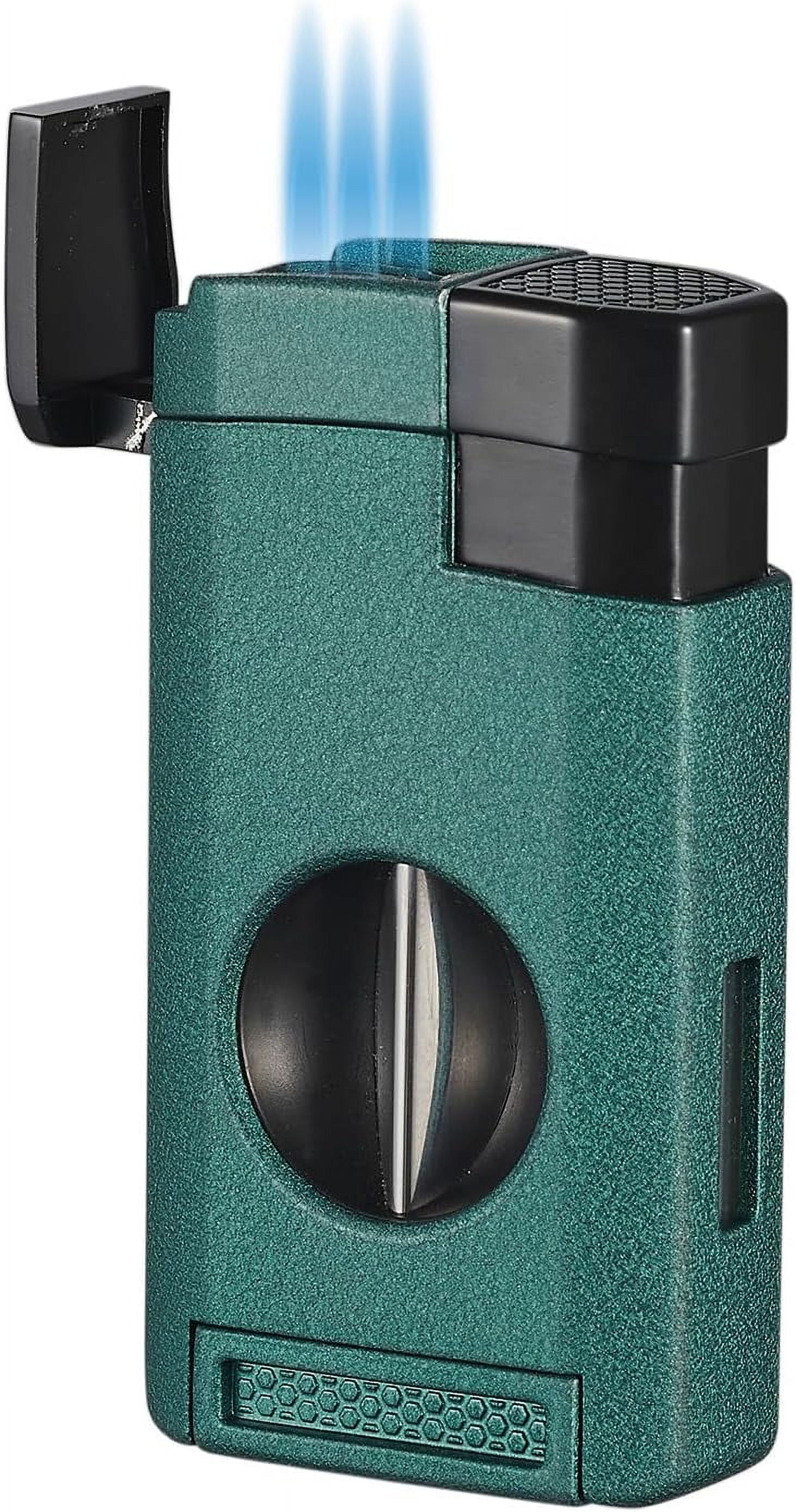 Visol Kamet Butane Torch Triple Flame Refillable Gas Lighter, Built-in ...