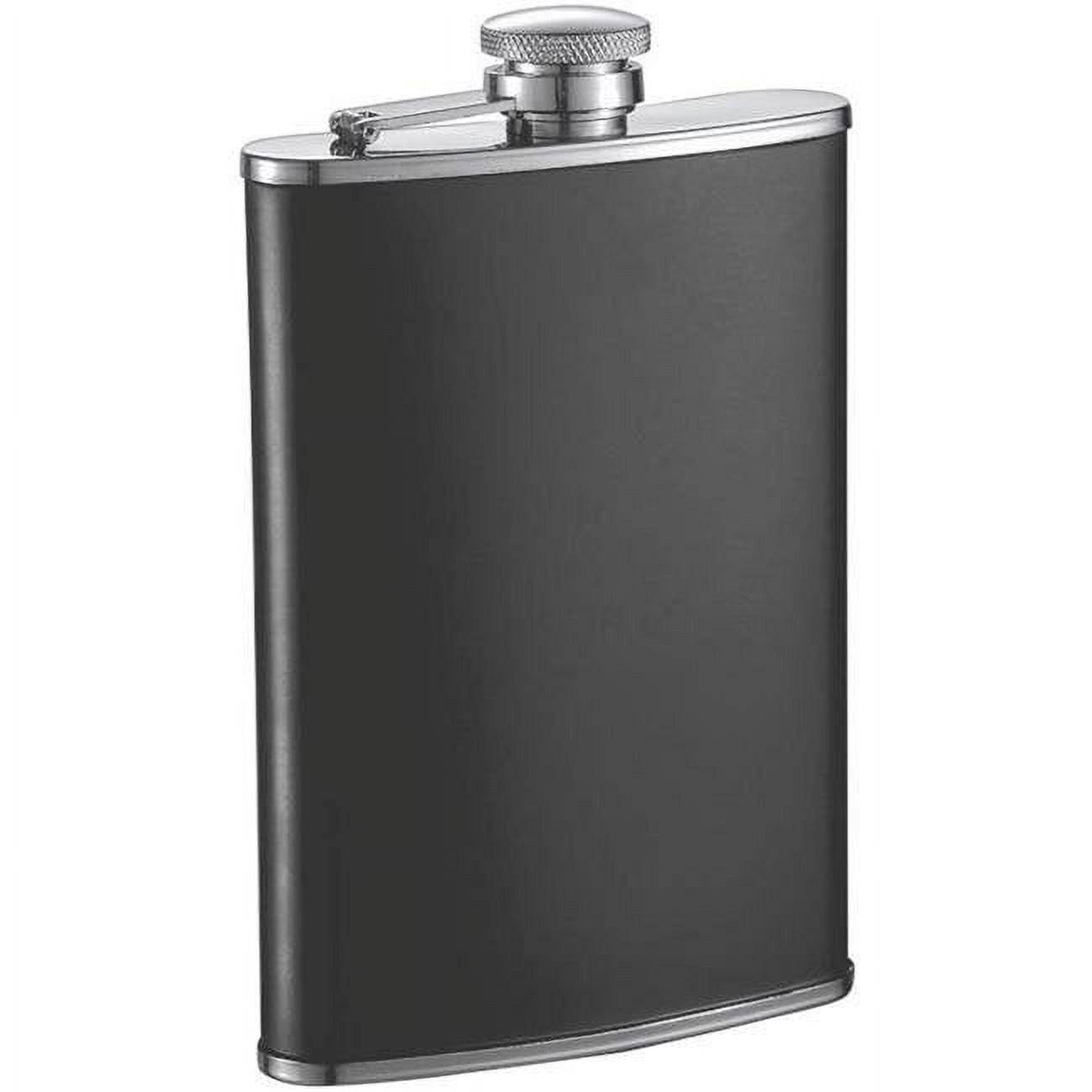 Visol Marcel Matte Black Stainless Steel Liquor Flask - 8 oz - Walmart.com