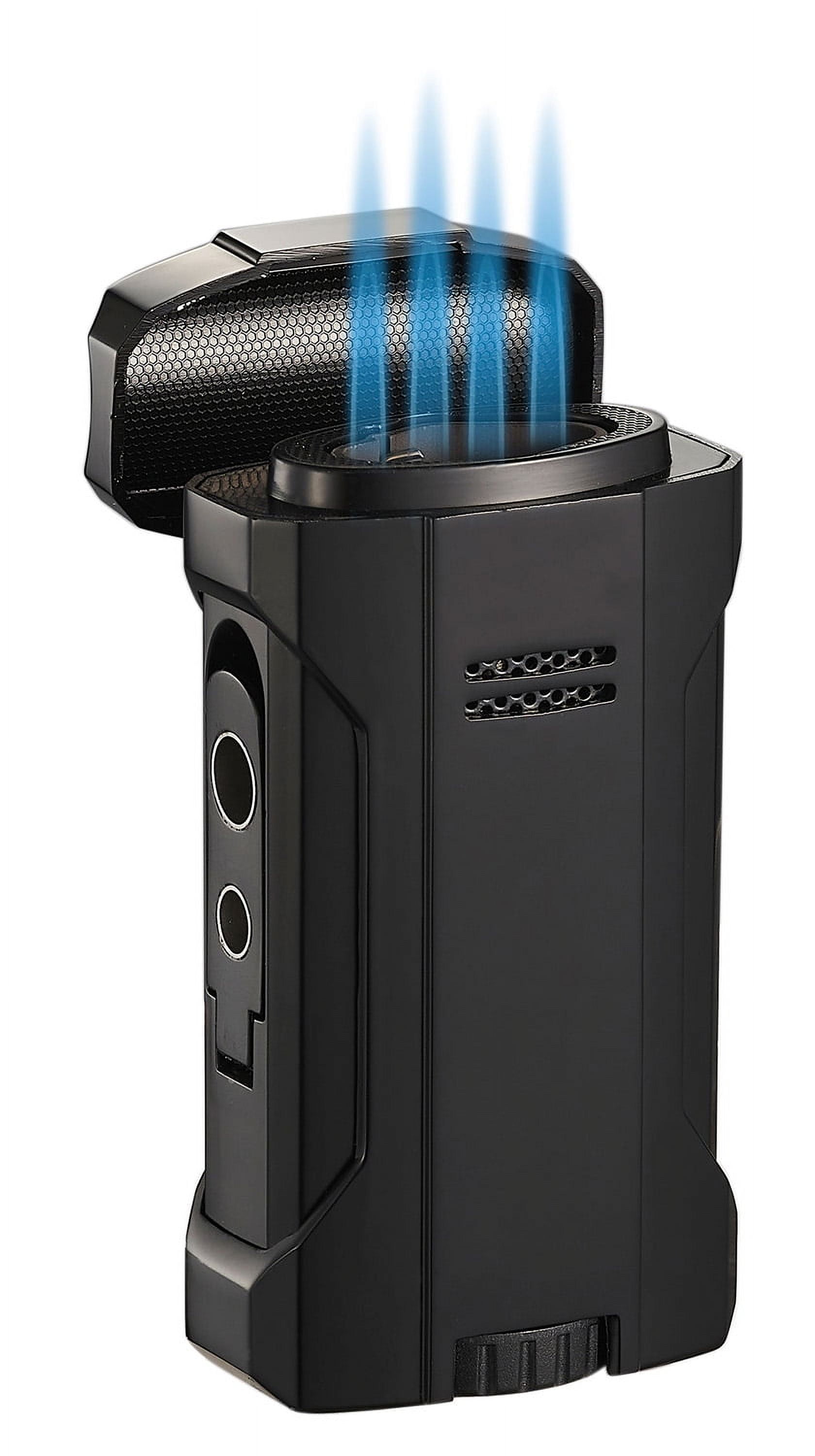 Visol Rhino 2.0 Black Quad Flame Torch Cigar Lighter - Walmart.com