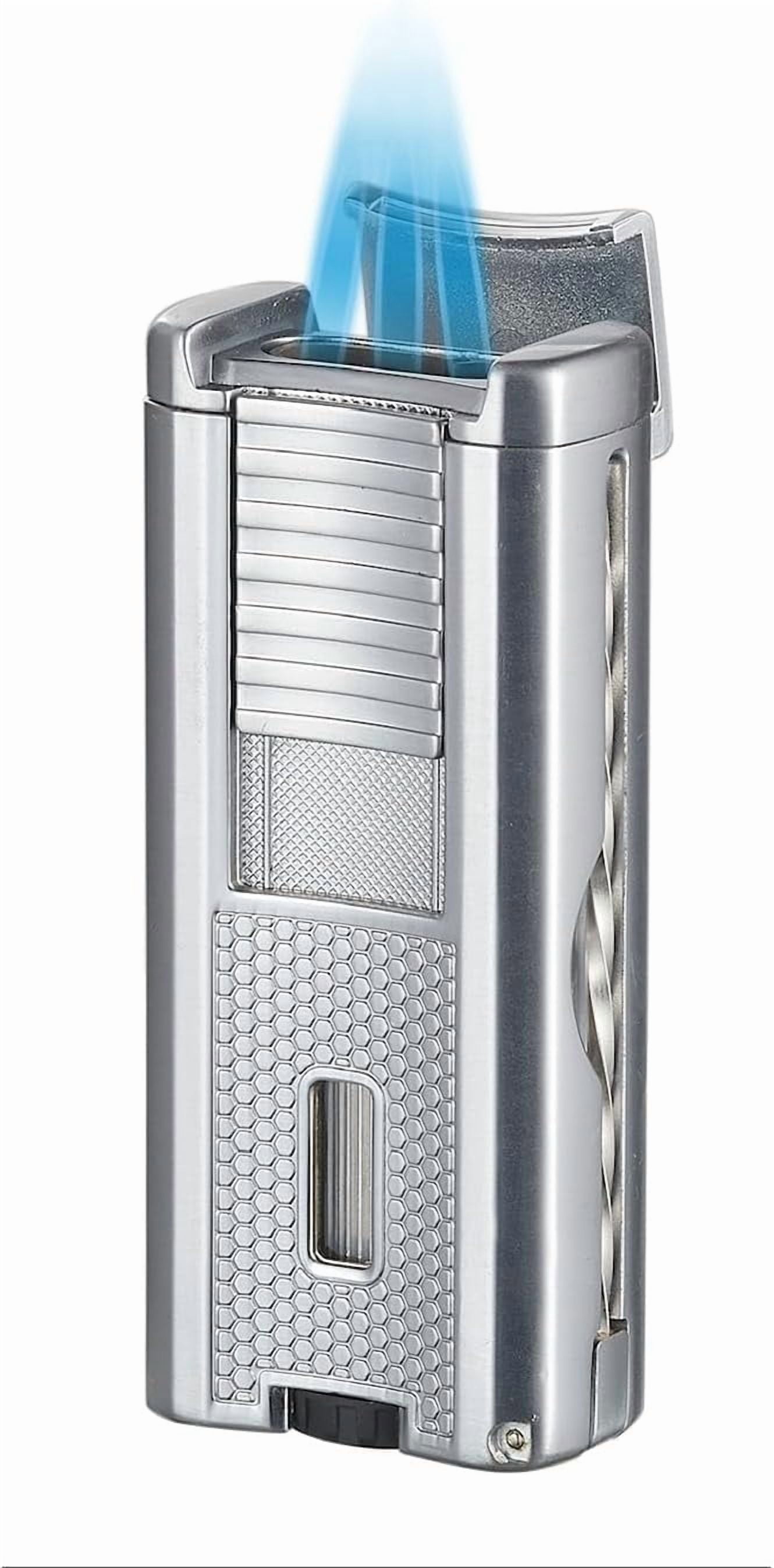 Visol Striker Butane Torch Triple Flame Refillable Gas Lighter, Built ...