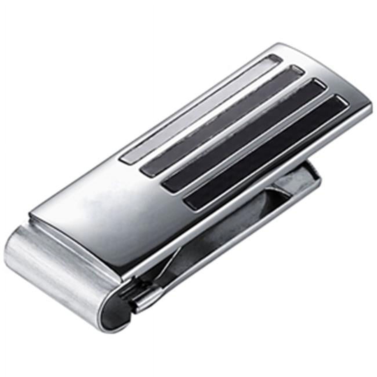 Visol VMC743 Armand Carbon Fiber Stainless Steel Engravable Money Clip ...