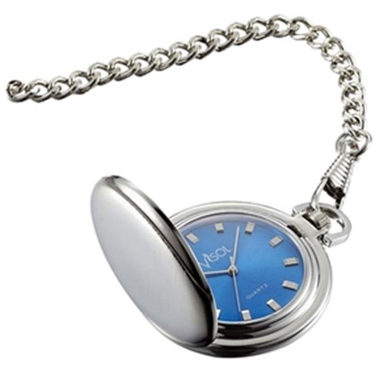 Visol VPW007 Lazuli Japanese Quartz Pocket Watch - Walmart.com