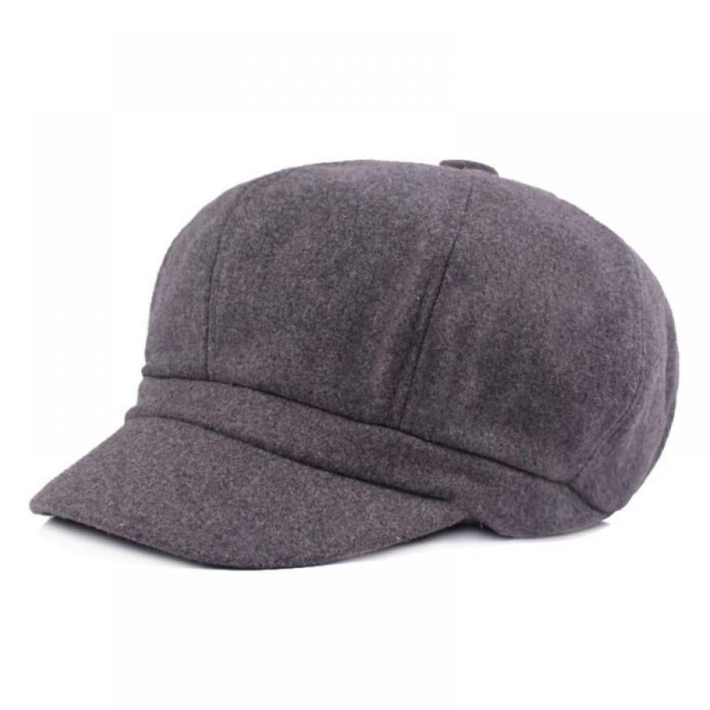 Visor Beret Newsboy Hat Adjustable Women Cap Cabbie Beret Octagonal Cap ...