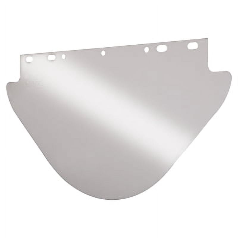 Visor, Clear, Unbound, 9-3/4 In X 19 In, For Fibre-Metal Head Gear/Cap ...