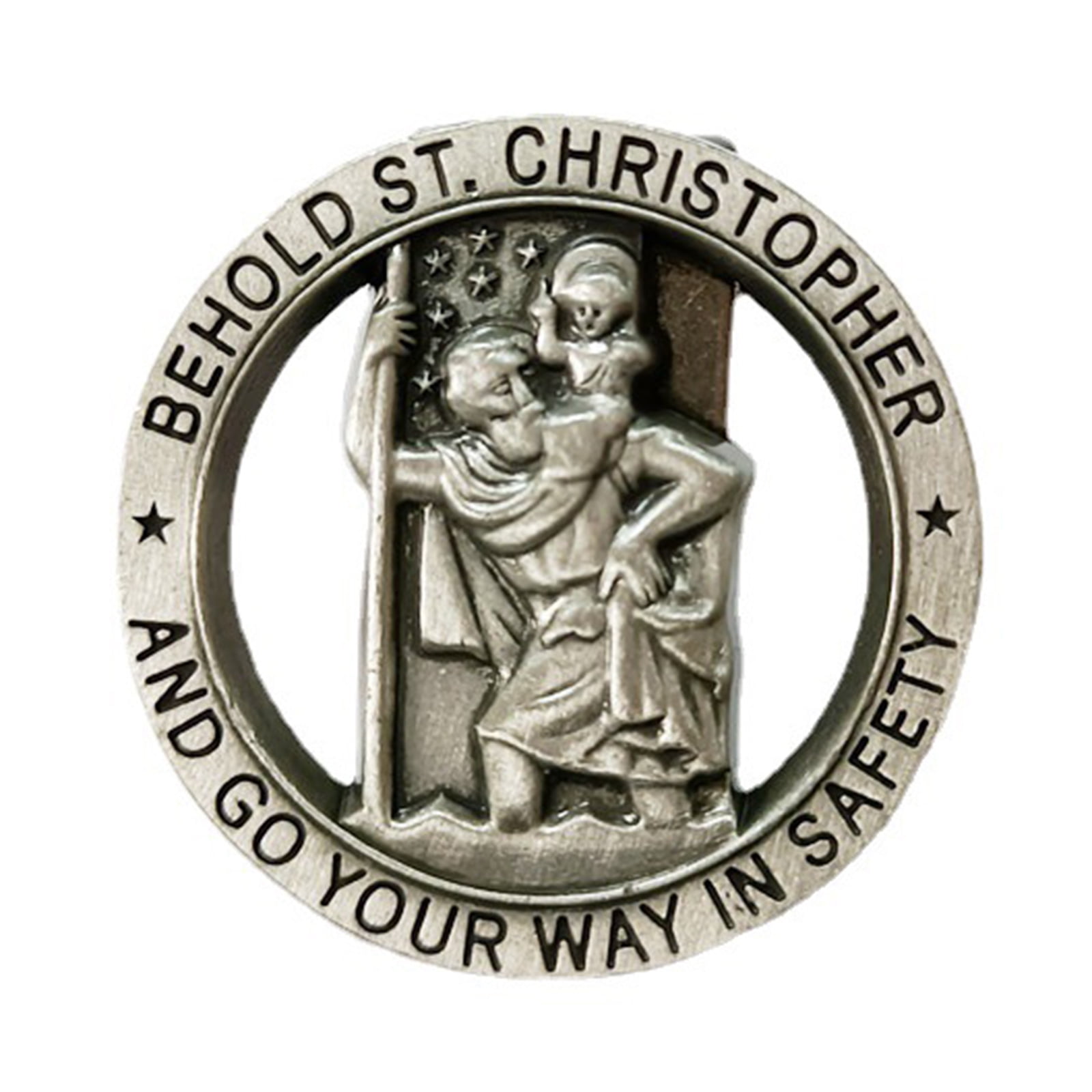 Visor Clip For Car Patron Saint Christopher for New Driver & Loved Ones ...