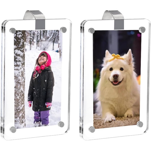 Visor Photo Frame 2- 4in -Clear Display with Closure, Memorabilia ...
