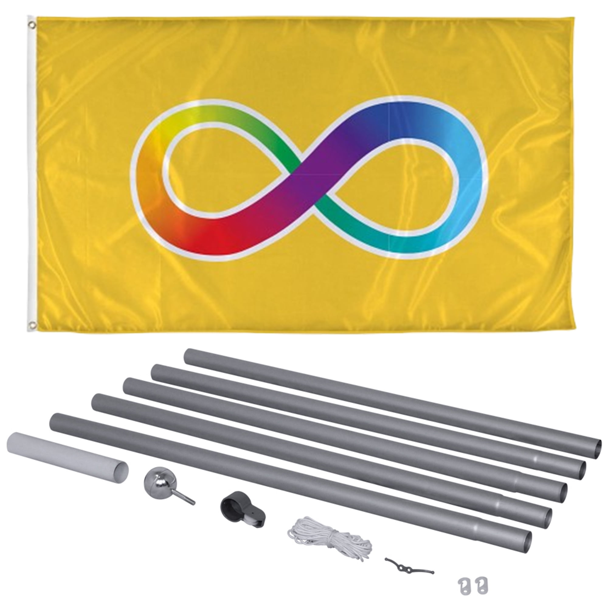 Vispronet 3ft x 5ft Autism Pride Flag – Polyester Material, Printed in ...