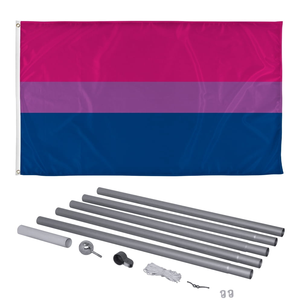 Vispronet 3ft x 5ft Bisexual Pride Flag, Polyester Flag with 20ft ...