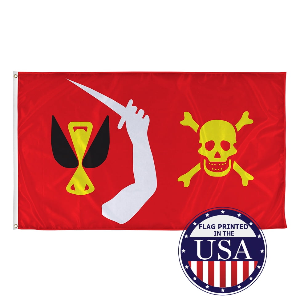 Vispronet 3ft x 5ft Captain Chris Moody Jolly Roger Pirate Flag ...