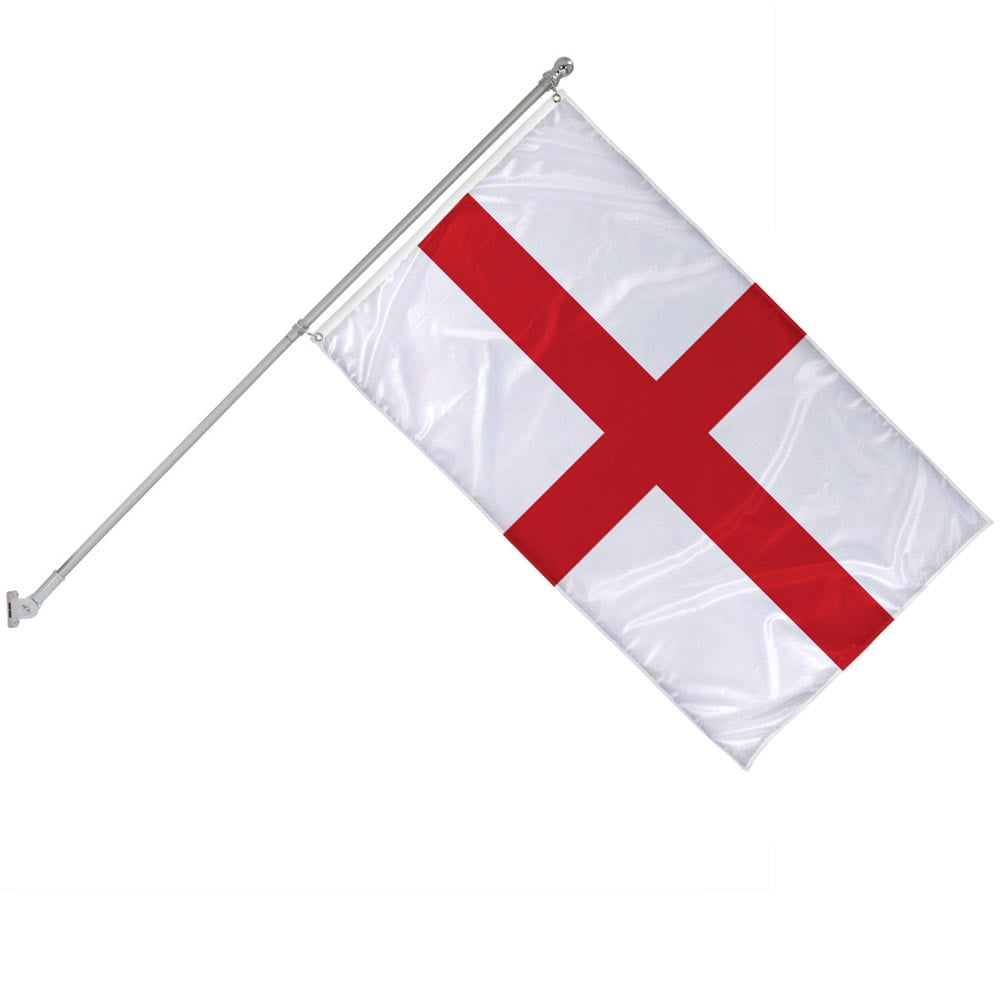 Vispronet 3ft x 5ft England Flag, Outdoor Country Banner, 6ft Flagpole ...