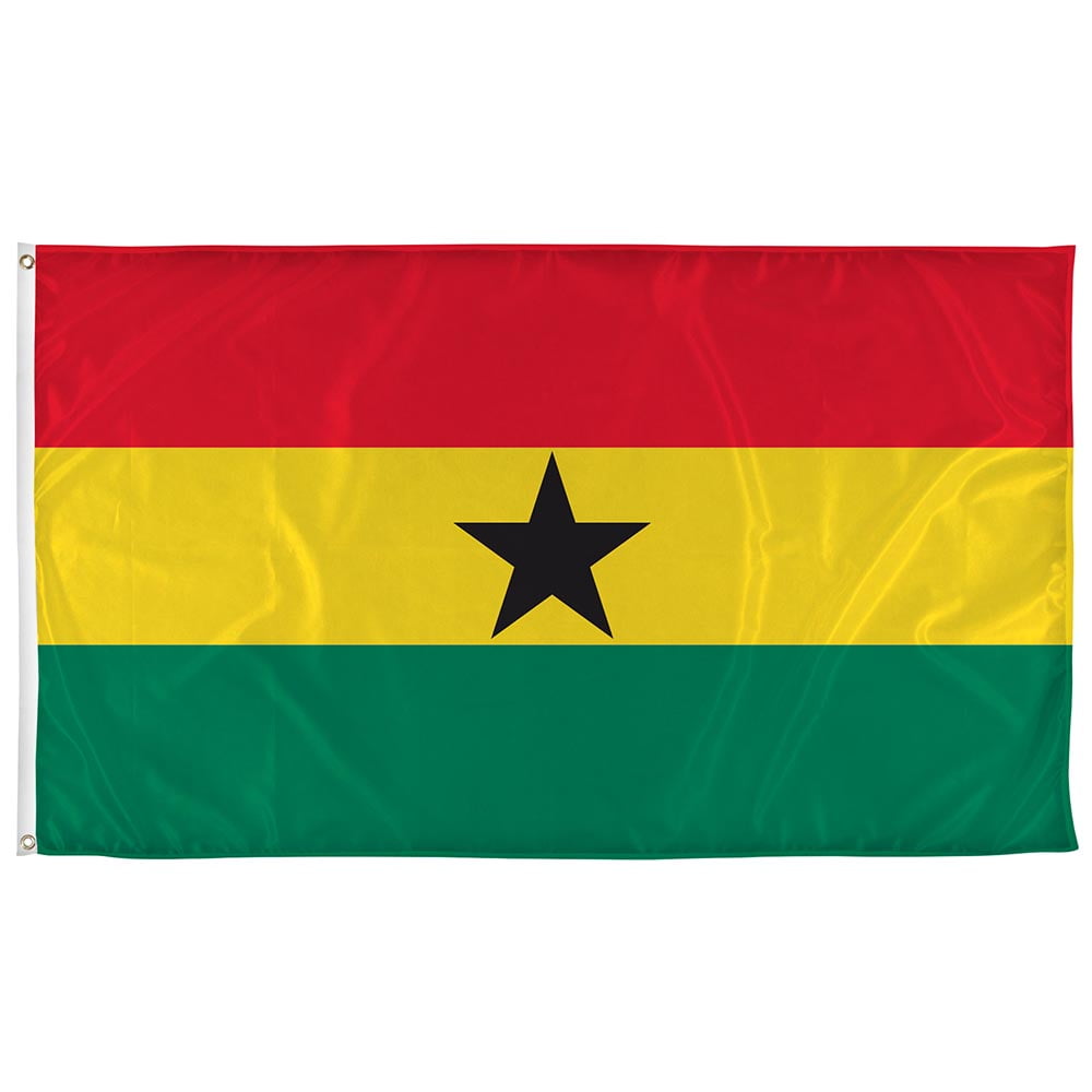 Vispronet 3ft x 5ft Ghana Flag, Outdoor Country Banner, Flag Only ...